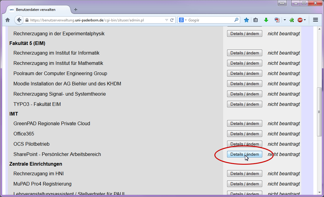 SharePoint Persönliche Website erstellen – ZIM HilfeWiki
